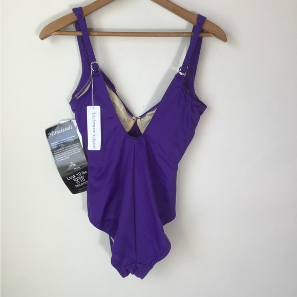 Miraclesuit | Swim | Miraclesuit Sanibel Purple One Piece Swimsuit ...